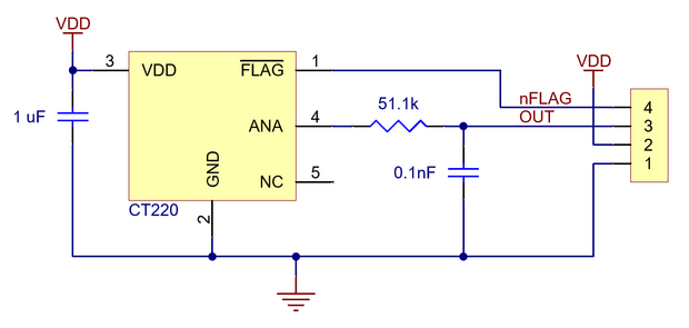 CT220BMV-HS5 Contactless Current Sensor Carrier ±1,5mT 15G Pololu 5352 ...